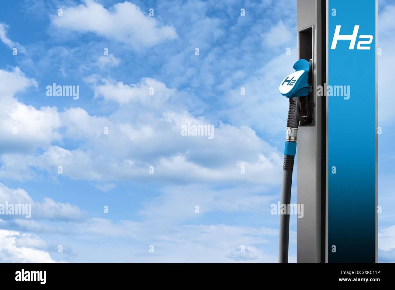Hydrogen filling station on a background of blue sky Stock Photo - Alamy