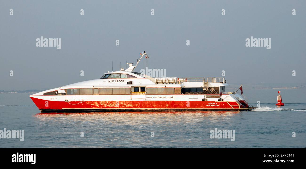 Red Funnel Ferry Stock Photo - Alamy