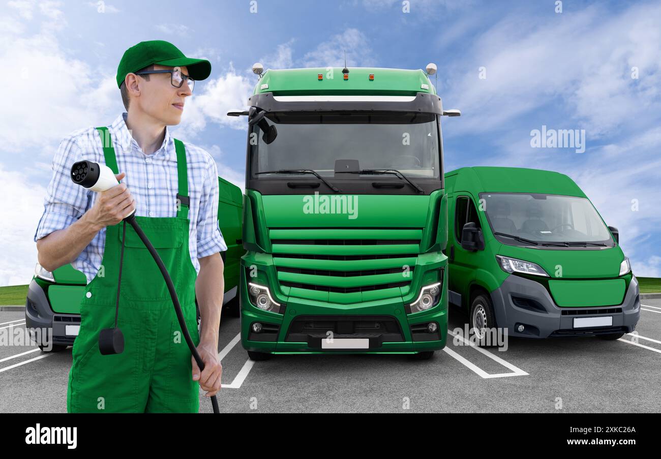 Green energy logistics hi-res stock photography and images - Alamy