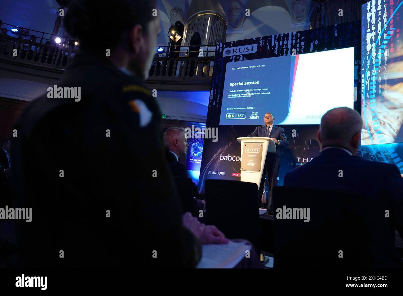 Ukrainian Ambassador to the UK General Valerii Zaluzhnyi, speaking at ...