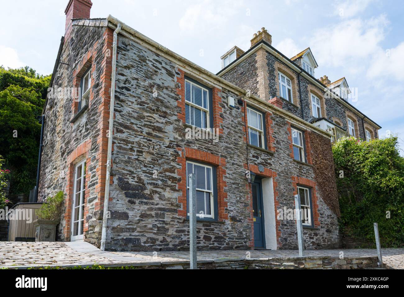 Fern Cottage a small house on Roscarrock Hill used as Doc Martin's ...