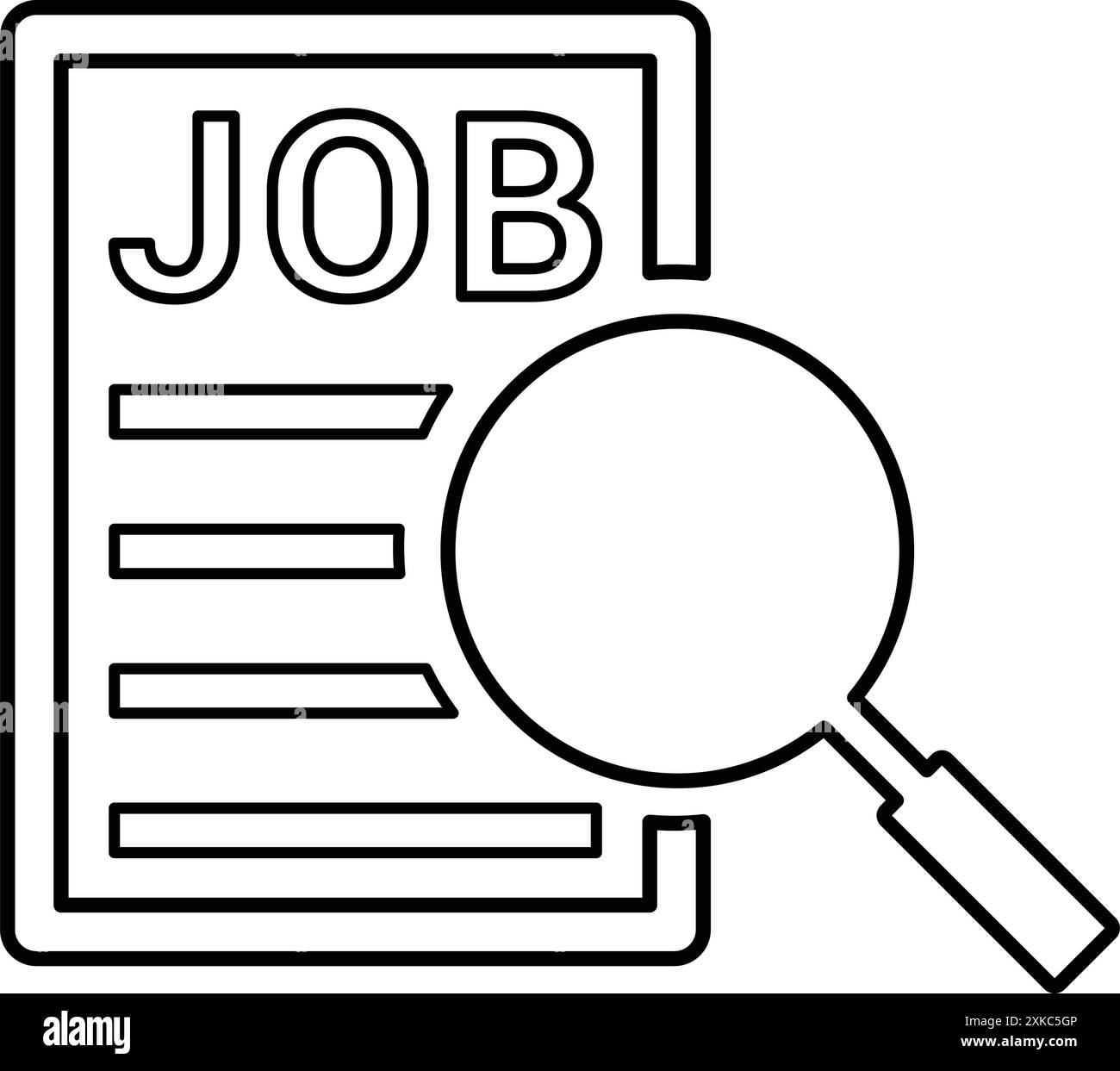 Job Seeking icon. Fully editable vector EPS use for printed materials ...