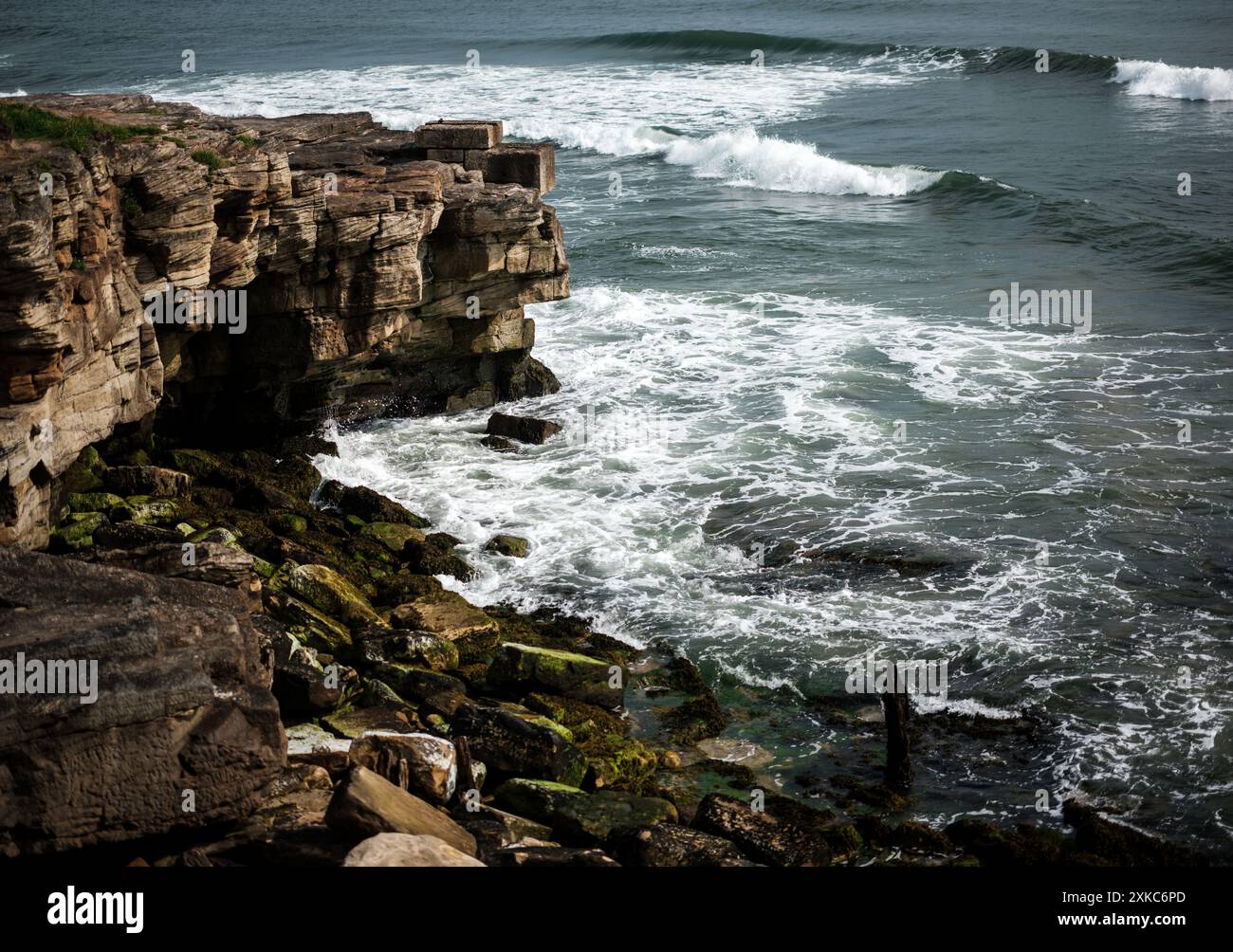 Images of the North Sea as seen from Whitley Bay in Northumberland ...