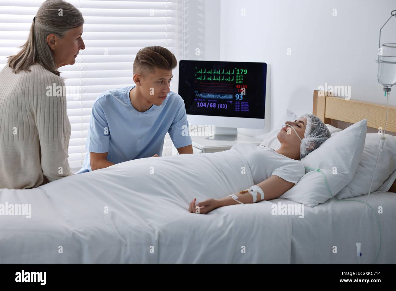 Coma patient mature woman hi-res stock photography and images - Alamy