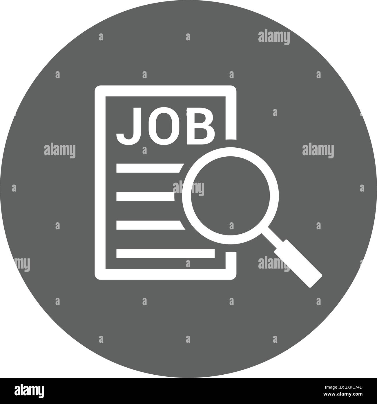 Job Seeking icon. Fully editable vector EPS use for printed materials ...