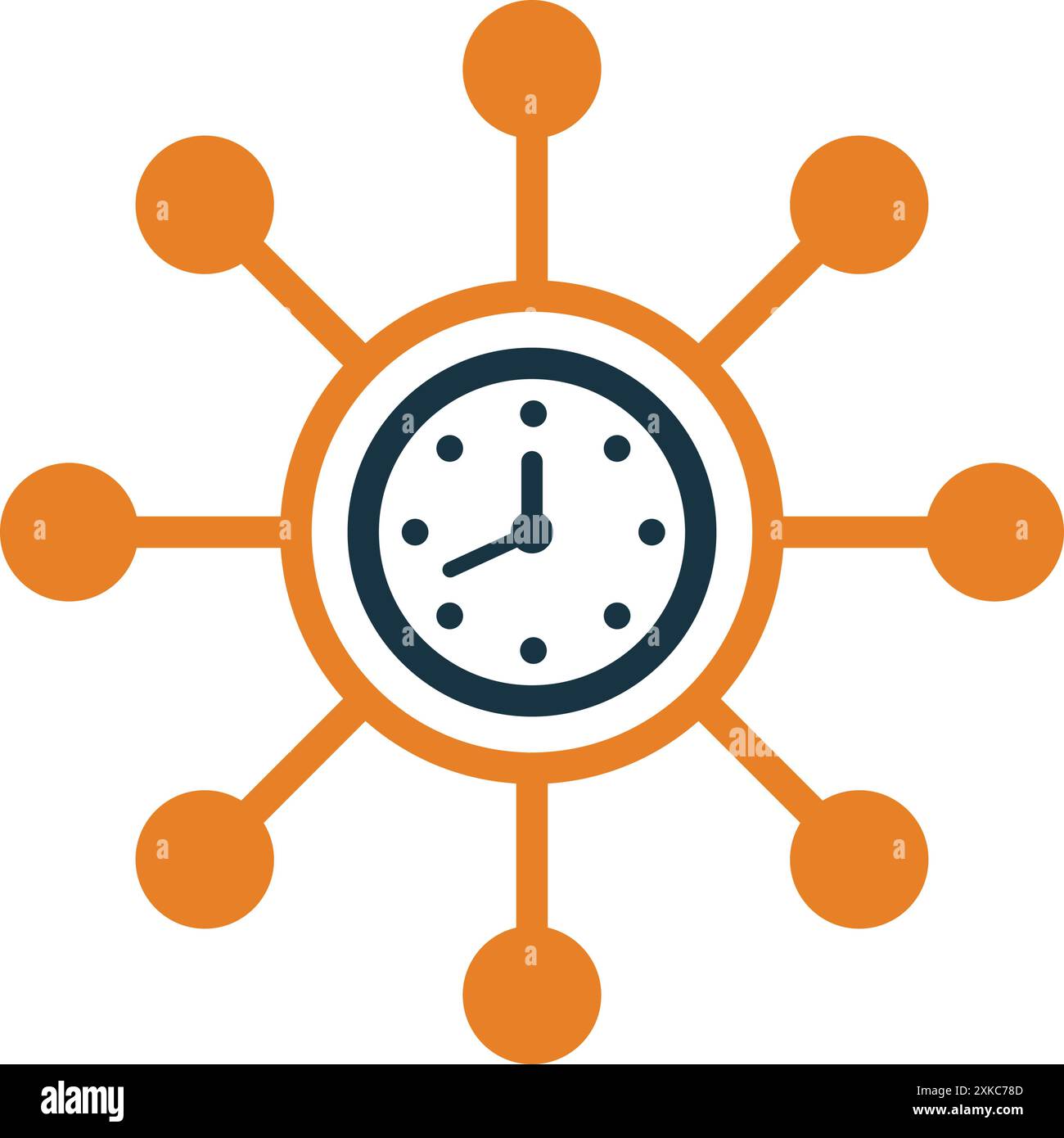 Time Network icon. Flat style vector EPS use in infographics,web design ...