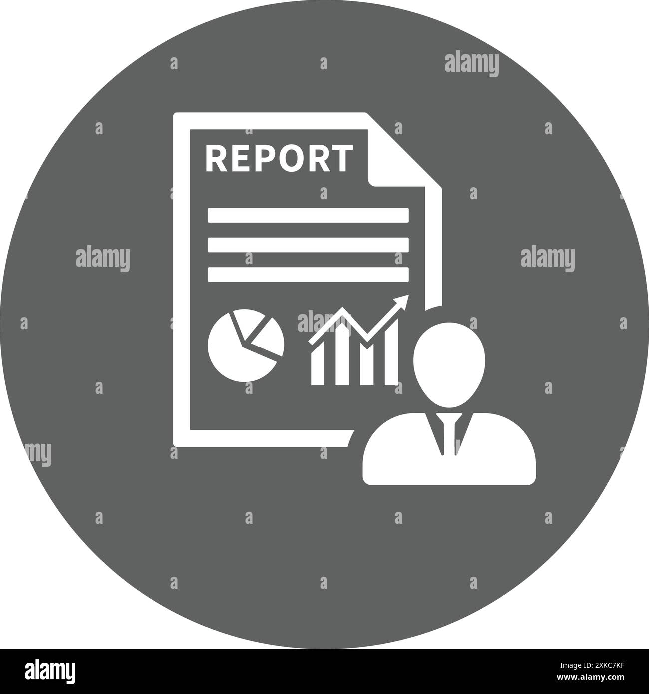 Employee Report icon. Flat style vector EPS use in infographics,web design, presentations and on ...
