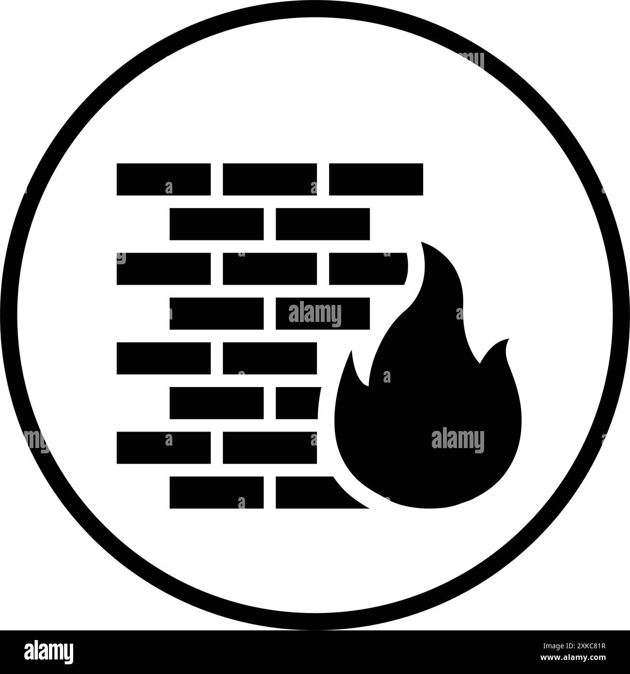 Firewall icon. use in mobile and app development or commercial purposes ...