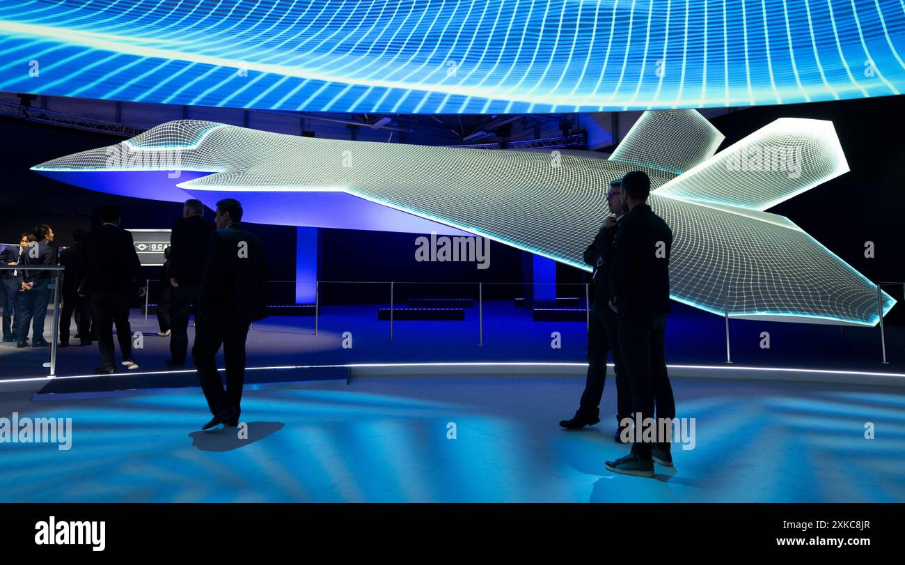 Farnborough, England, UK. 22nd July, 2024. The Farnborough International Airshow runs from 22-26 ...