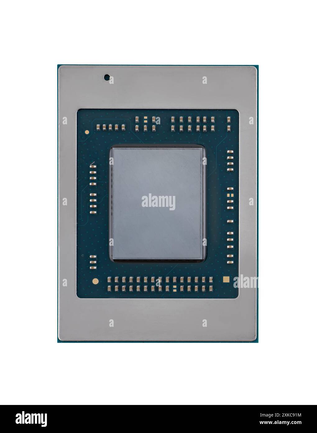 Graphics video chip for laptop computer, white background insulated ...