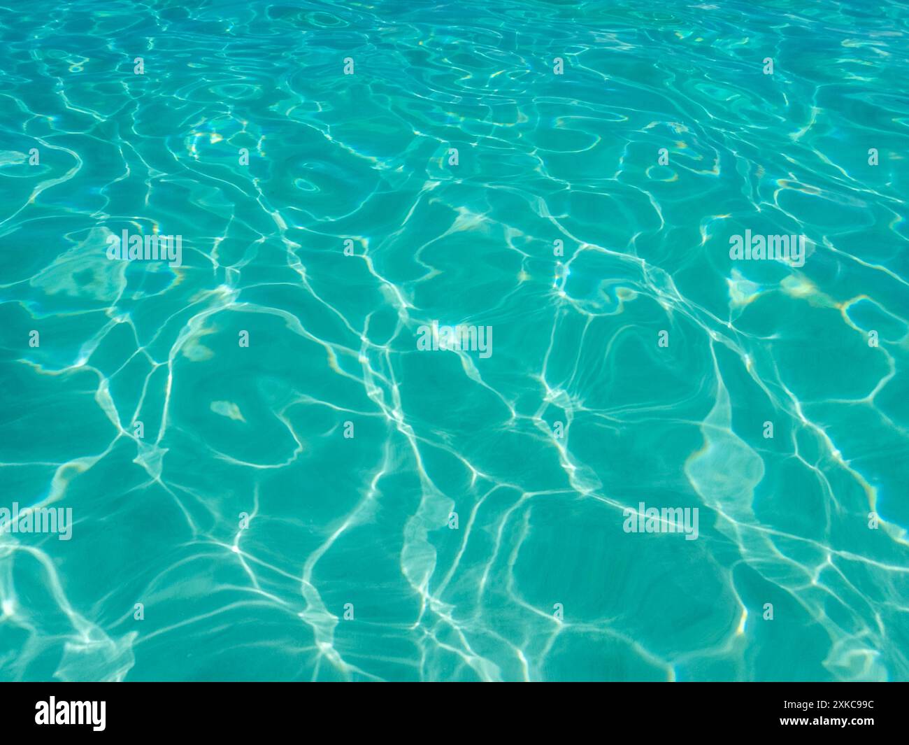 Clear clean aquamarine water of the Atlantic Ocean on the Caribbean ...