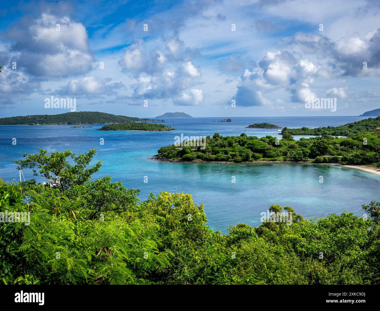 Caneel Bay on the Caribbean island of St John in the US Virgin Islands ...