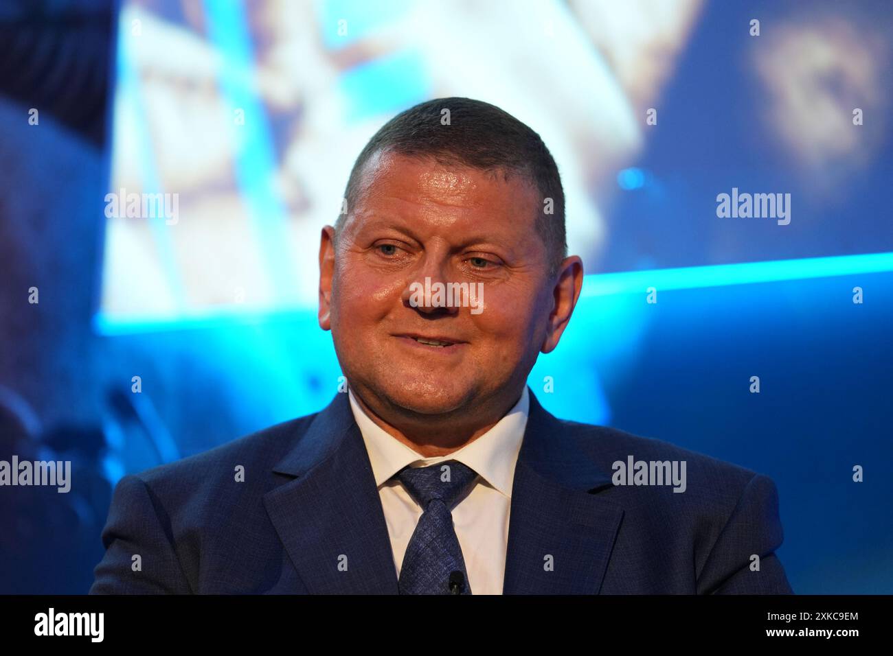 Ukrainian Ambassador to the UK General Valerii Zaluzhnyi, speaking at ...