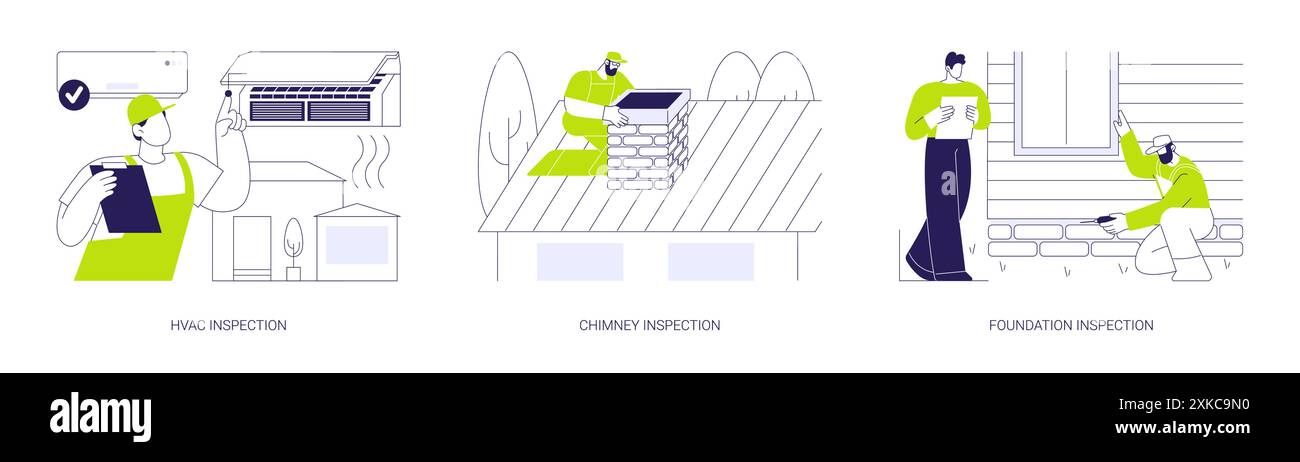 Building quality assessment abstract concept vector illustrations Stock ...