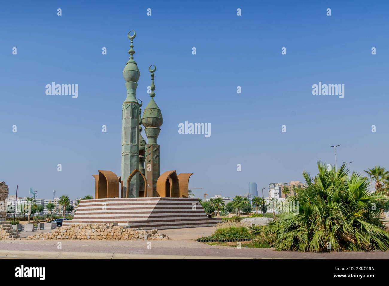 The Arab culture monument at Allegiance Square in AL-Balad, historic ...