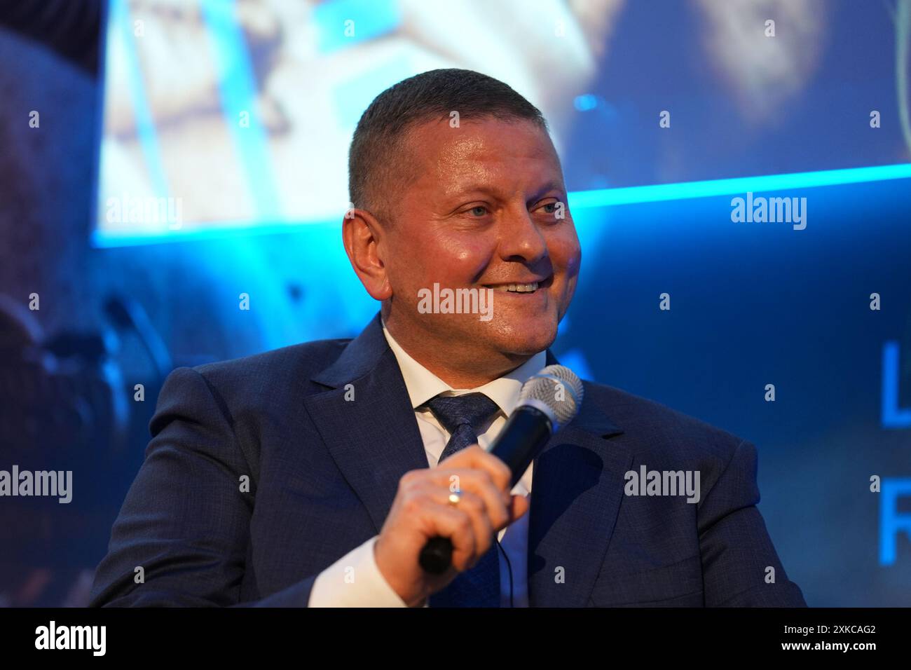 Ukrainian Ambassador to the UK General Valerii Zaluzhnyi, speaking at ...