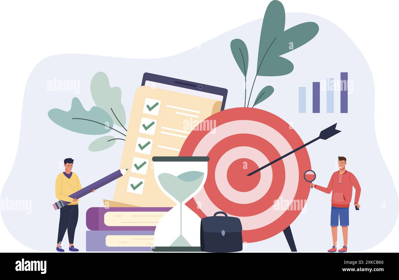 Target productive system. Employees exercising achieve goals business ...