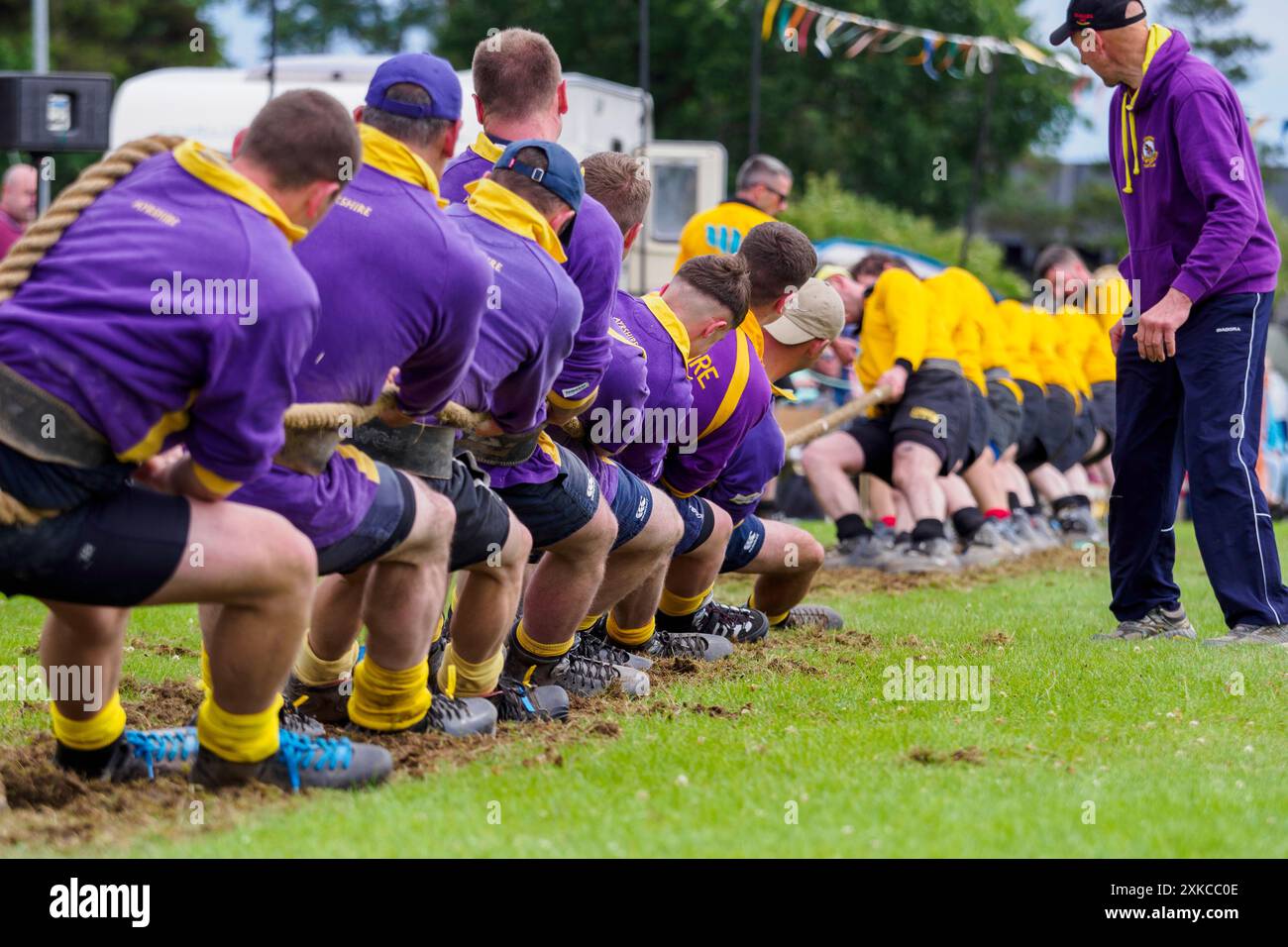 Stonehaven, Scotland - 21st Jul 2024: Tug of War competition at the ...