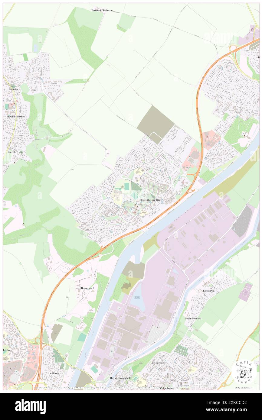 Blainville map Cut Out Stock Images & Pictures - Alamy