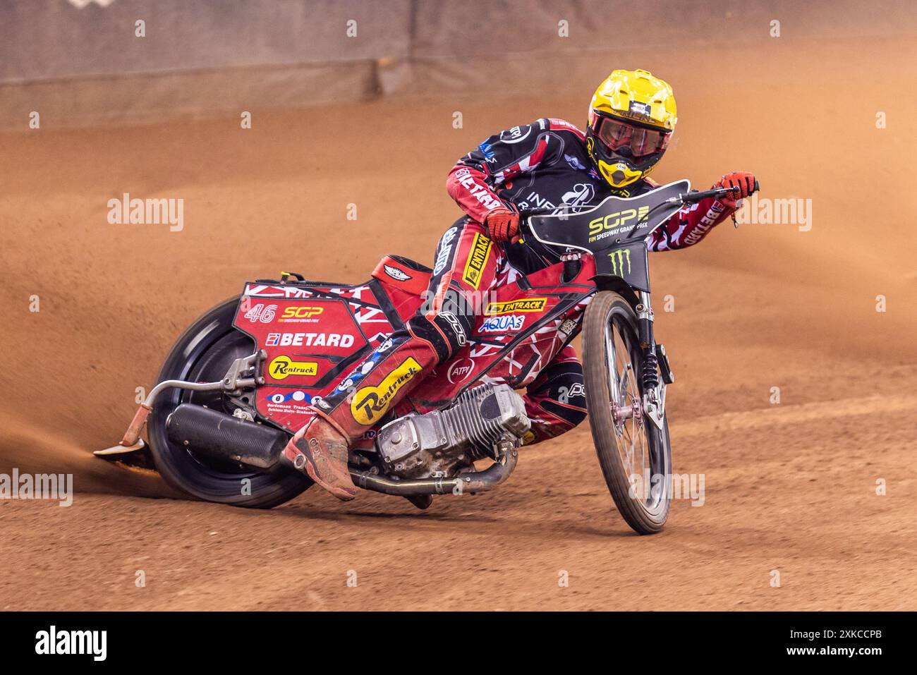 Max Fricke - Australian speedway rider in the 2023 Cardiff Speedway ...