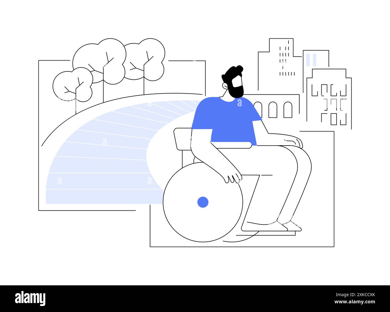 Wheelchair accessible nature Stock Vector Images - Alamy