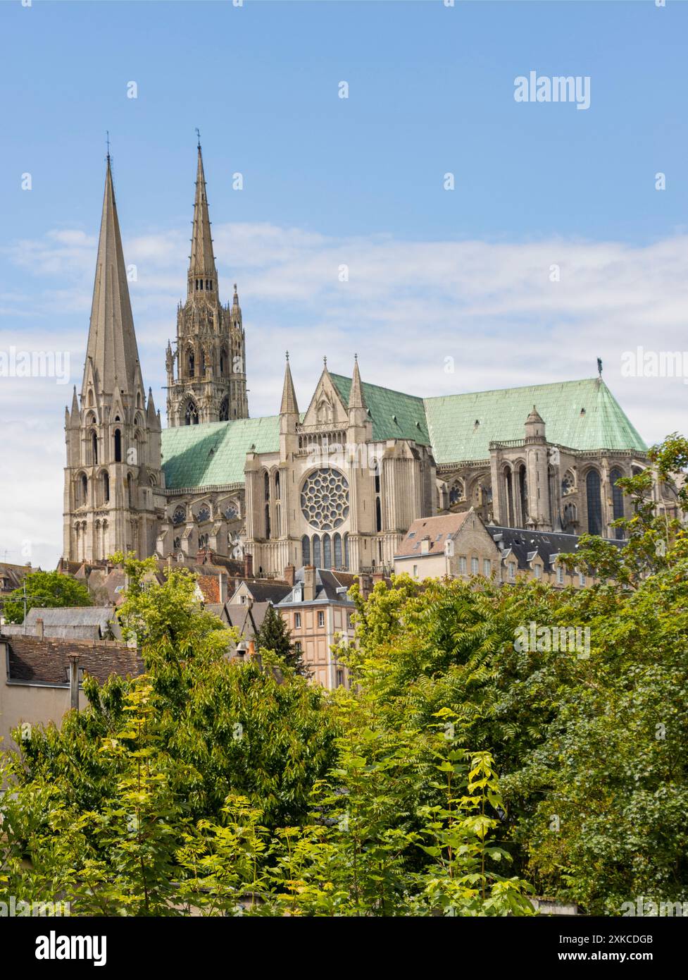 South view Chartres Cathedral, Our Lady of Chartres, Cathédrale Notre ...