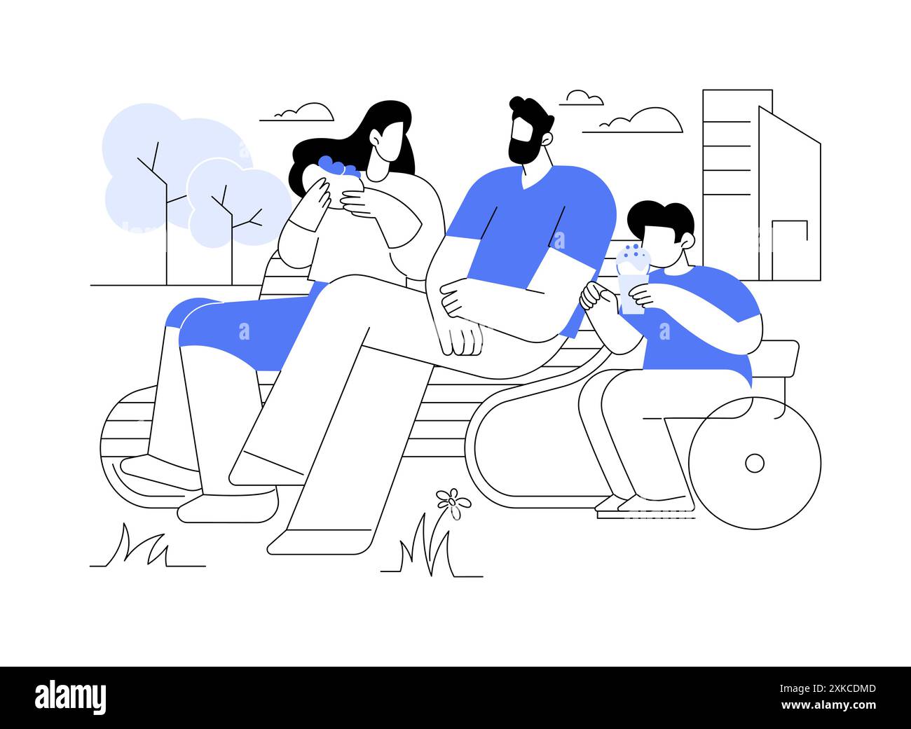 Recreation area isolated cartoon vector illustrations Stock Vector ...