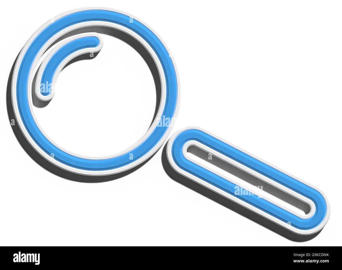 3d illustration magnify glass hi-res stock photography and images - Alamy