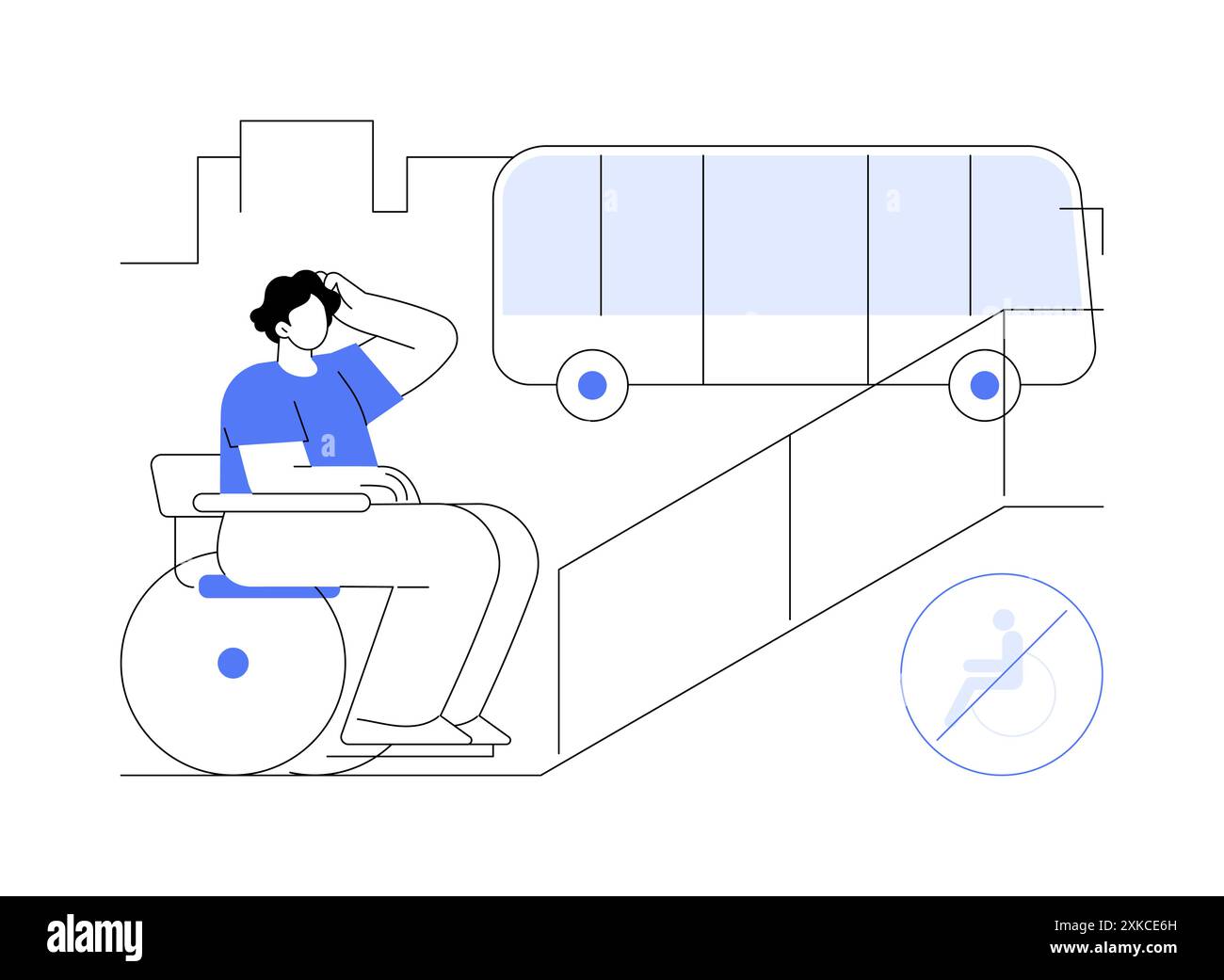Access problems isolated cartoon vector illustrations Stock Vector ...