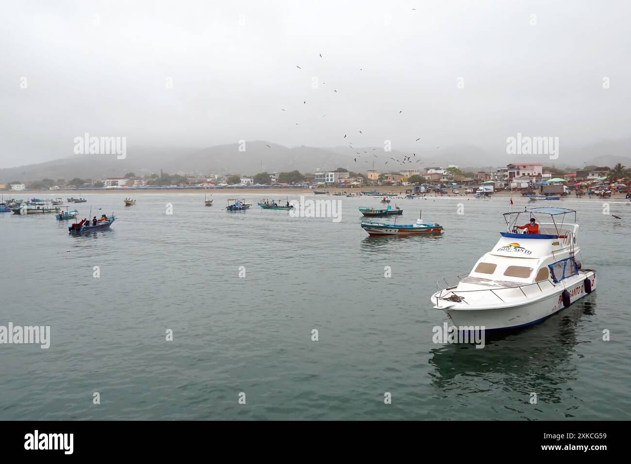 Puerto López, fishing village, Manabí Province, Ecuador, South America ...