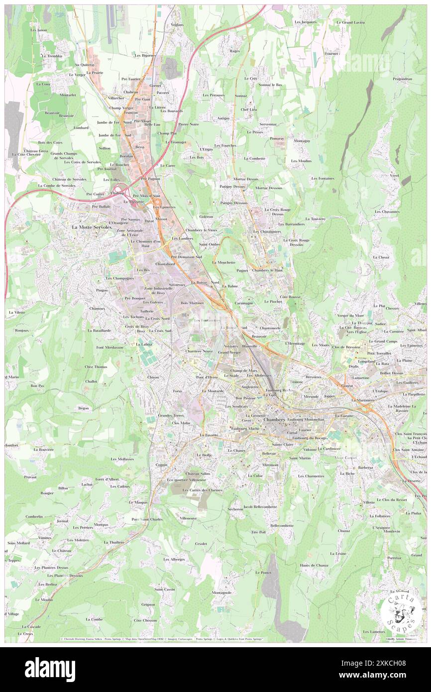 Map of chambery Cut Out Stock Images & Pictures - Alamy