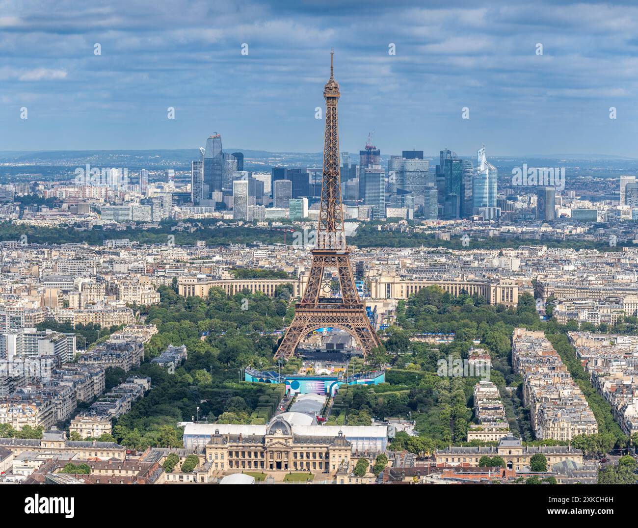 Paris, France - 07 22 2024: Olympic Games Paris 2024. View of Champ-De ...