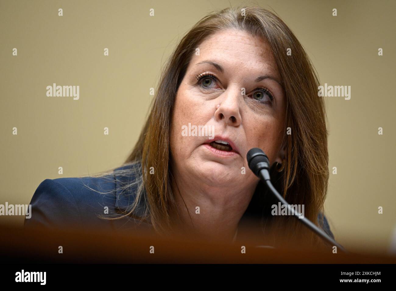 U.S. Secret Service Director Kimberly Cheatle testifies before the ...