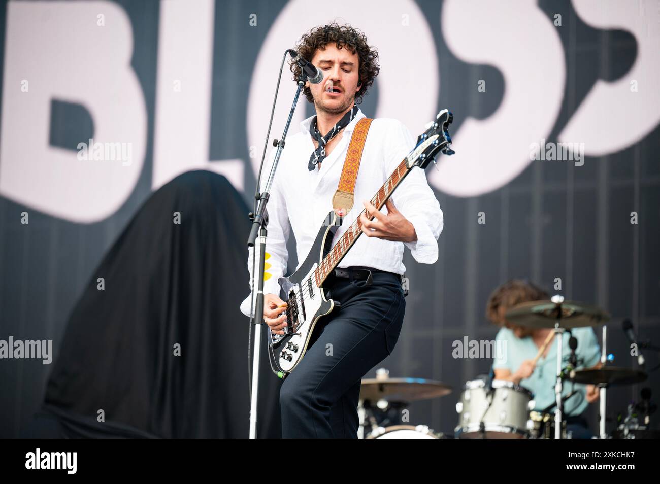 Glasgow, UK. 14th July 2024. Tom Ogden, Josh Dewhurst, Charlie Salt, Joe Donovan and Myles ...