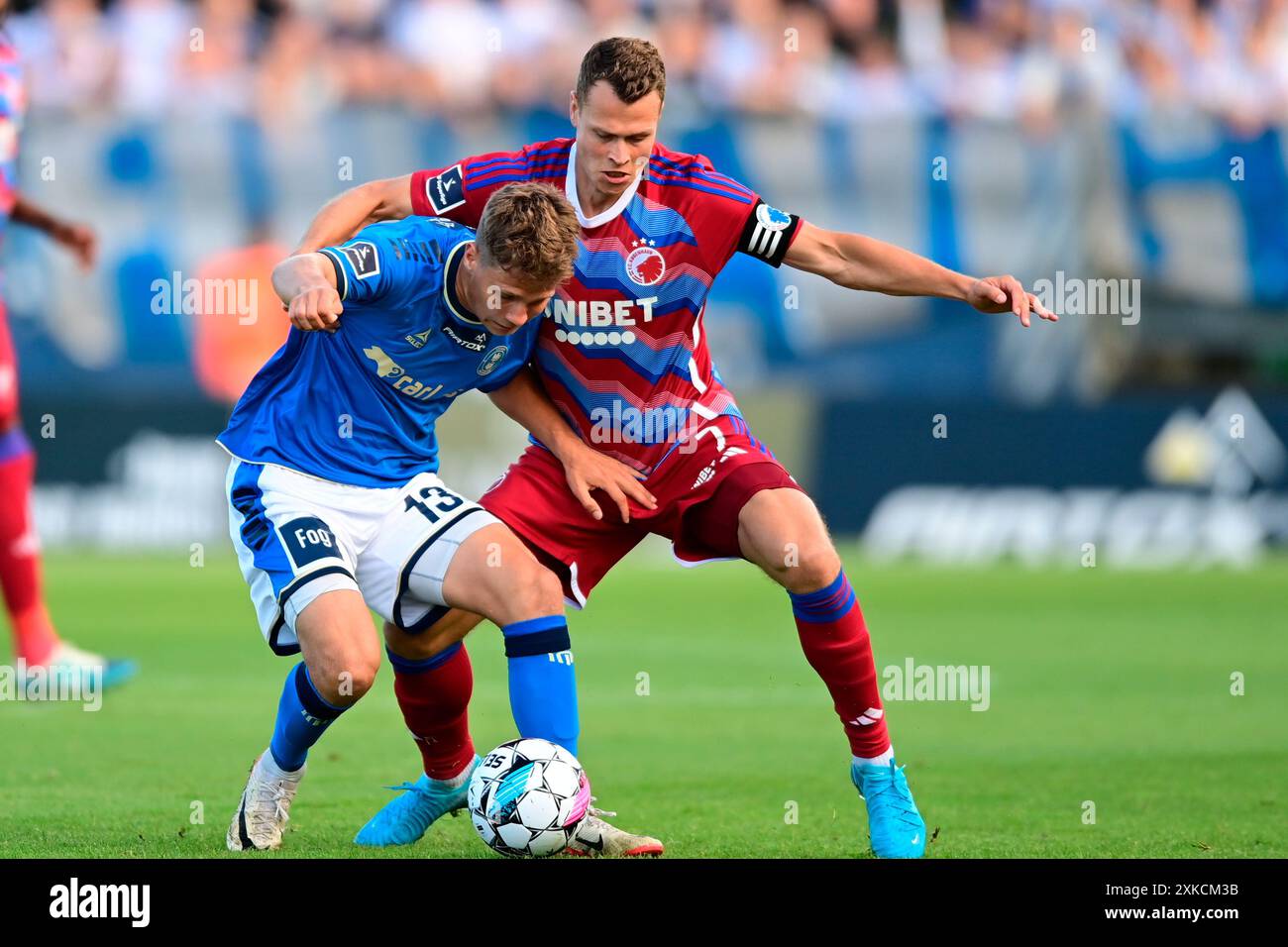 Lyngby, Denmark. 22nd July, 2024. Superliga match between Lyngby and FC ...