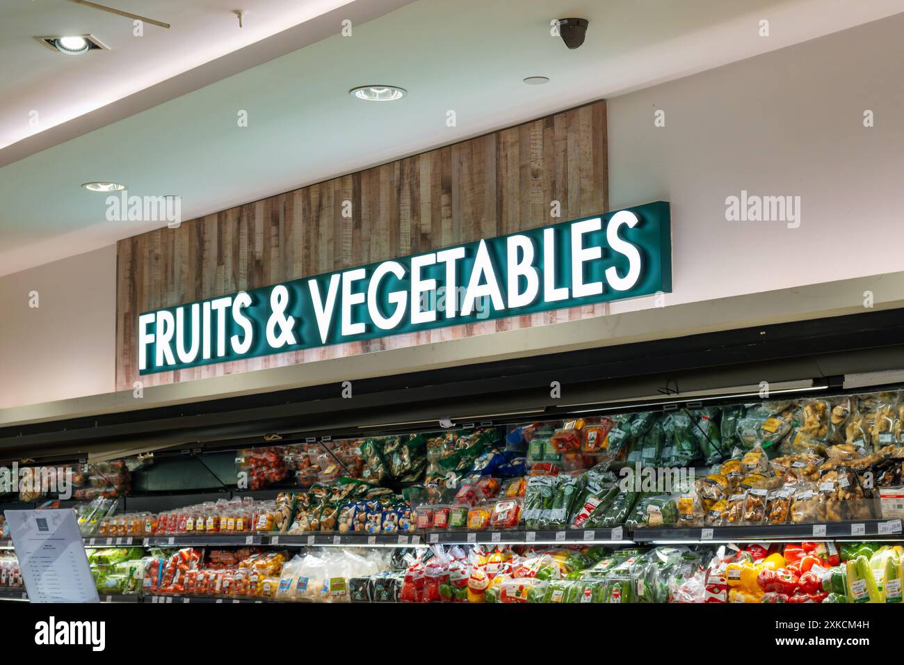 Kuala Lumpur, Malaysia - June 06 2024: Fruits and vegetables section in ...