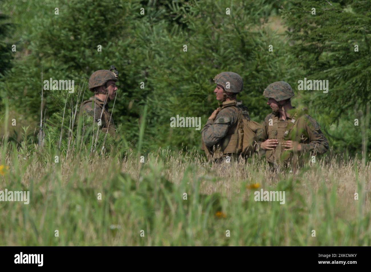 Hokkaido, Japan. 22nd July, 2024. Members of III Marine Expeditionary ...