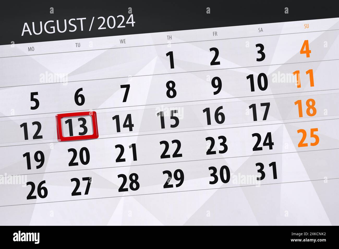 Calendar 2024, deadline, day, month, page, organizer, date, August ...