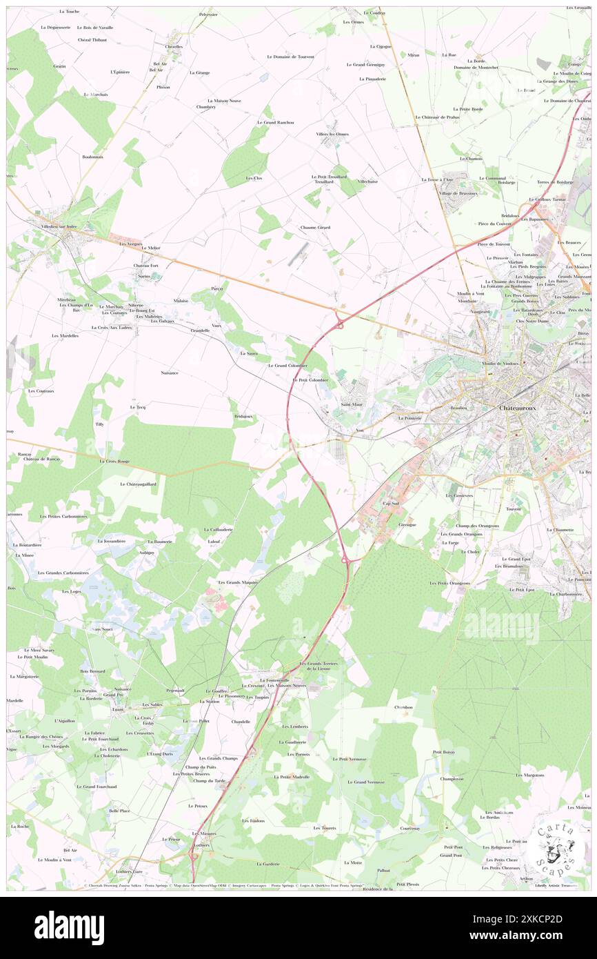 Saint-Maur, Indre, FR, France, Centre, N 46 48' 23'', N 1 38' 21'', map ...