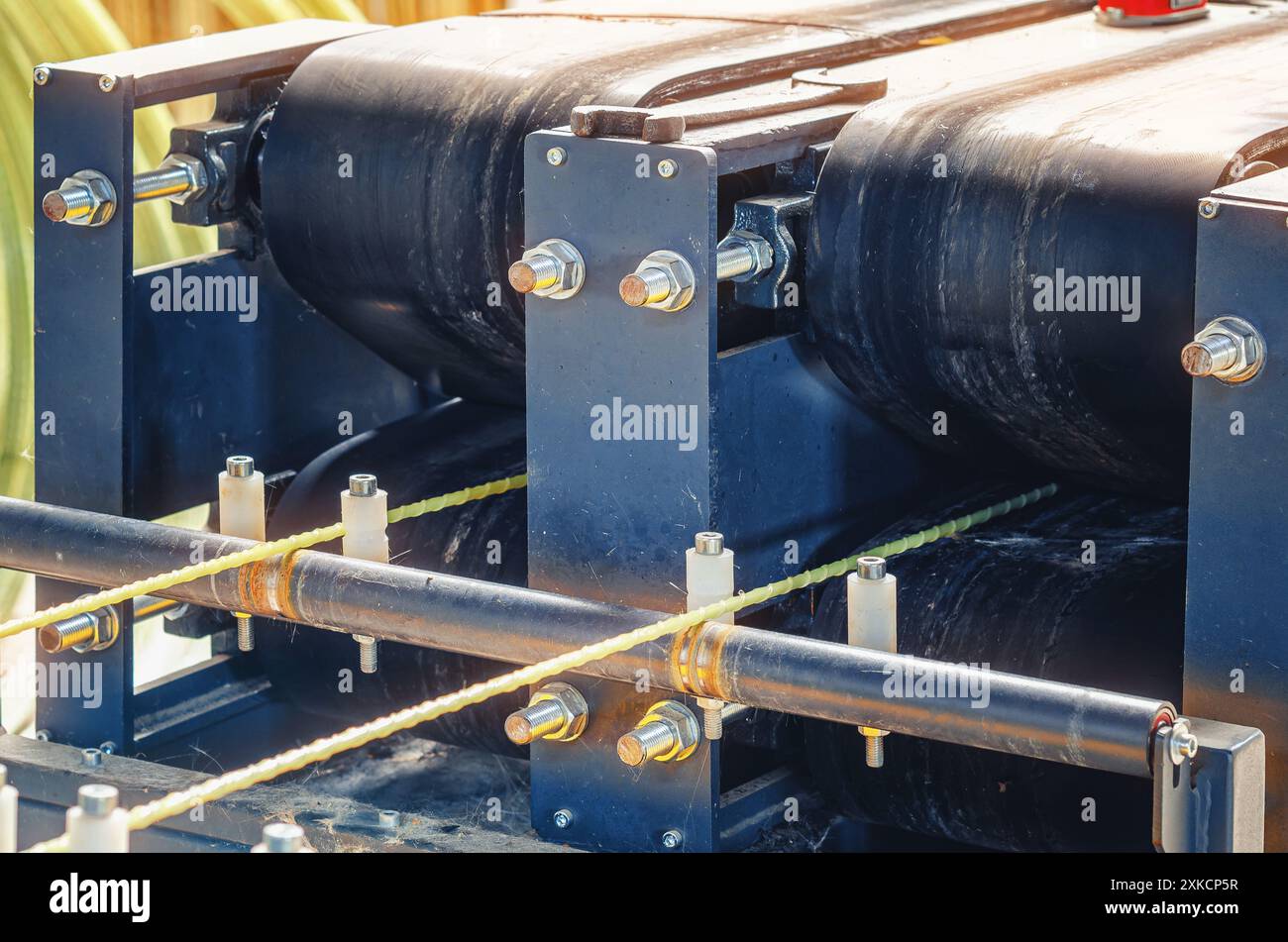 Equipment for production of plastic wire for construction. Machine in ...