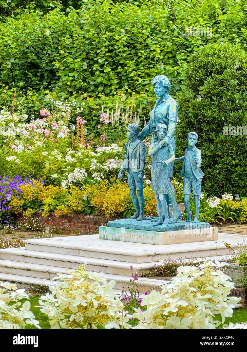 London, UK. 22nd July, 2024. Statue of Diana, Princess of Wales at ...