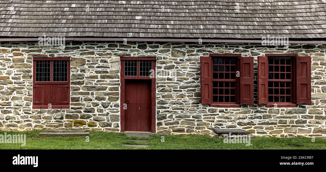 window and door details in stone home (old historic architecture from ...