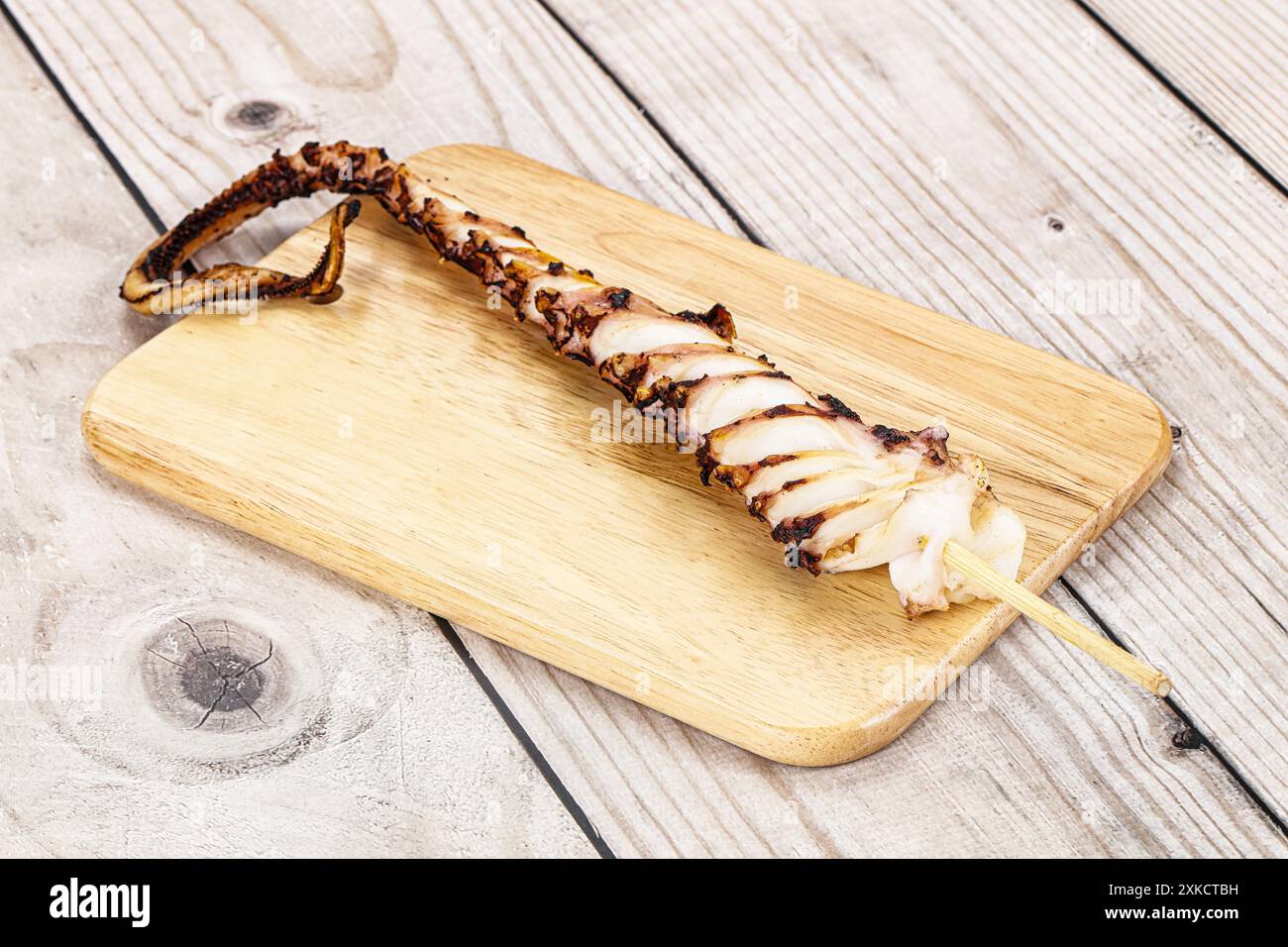 Delicous tasty Grilled octopus tentacle snack Stock Photo - Alamy
