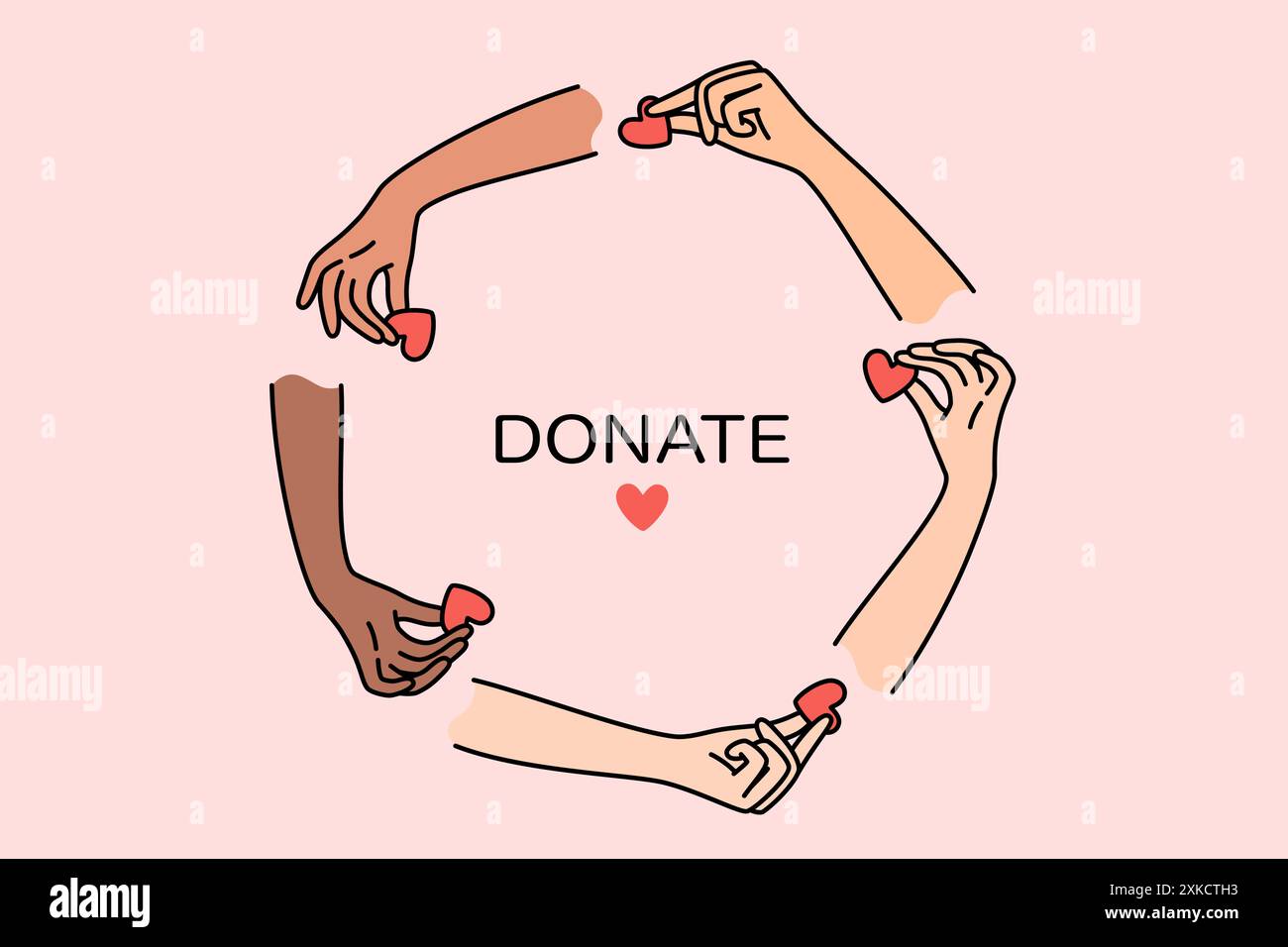 Donation in kind Stock Vector Images - Alamy