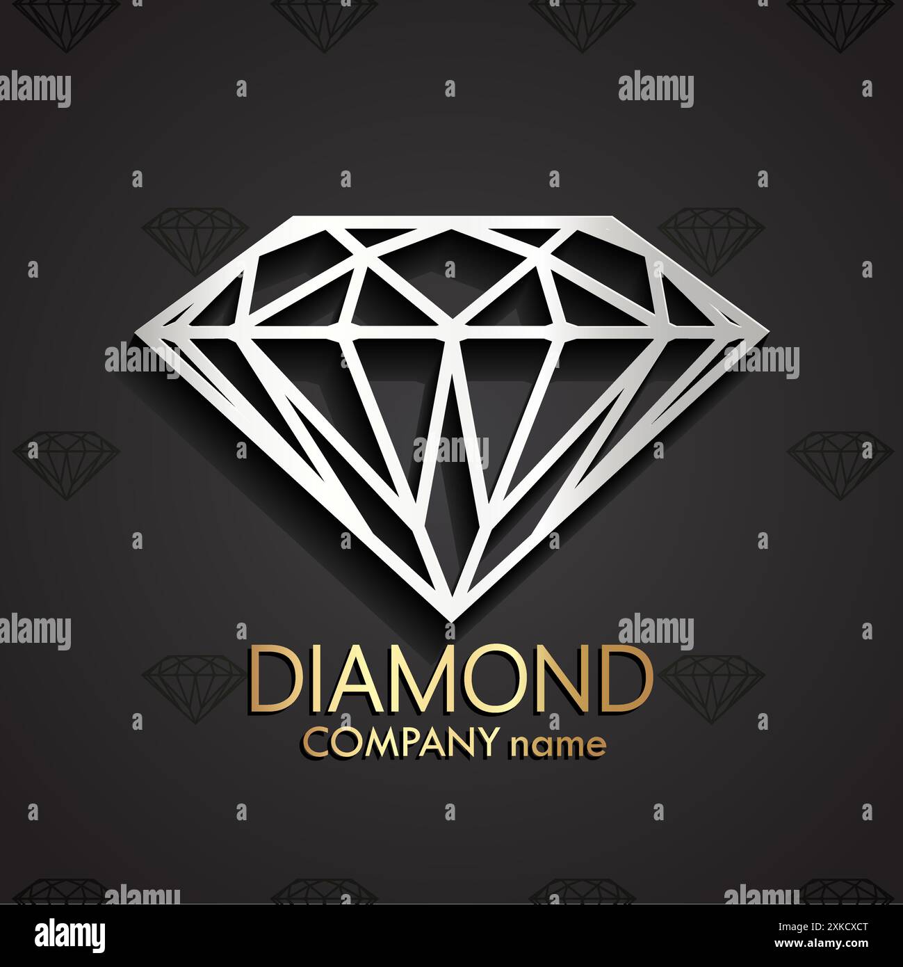 3d diamond shape logo, vector illustration Stock Vector Image & Art - Alamy