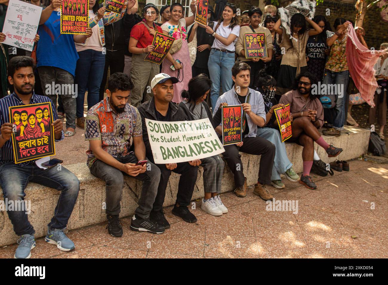 A rally in support of the student protest in Bangladesh. The event took ...