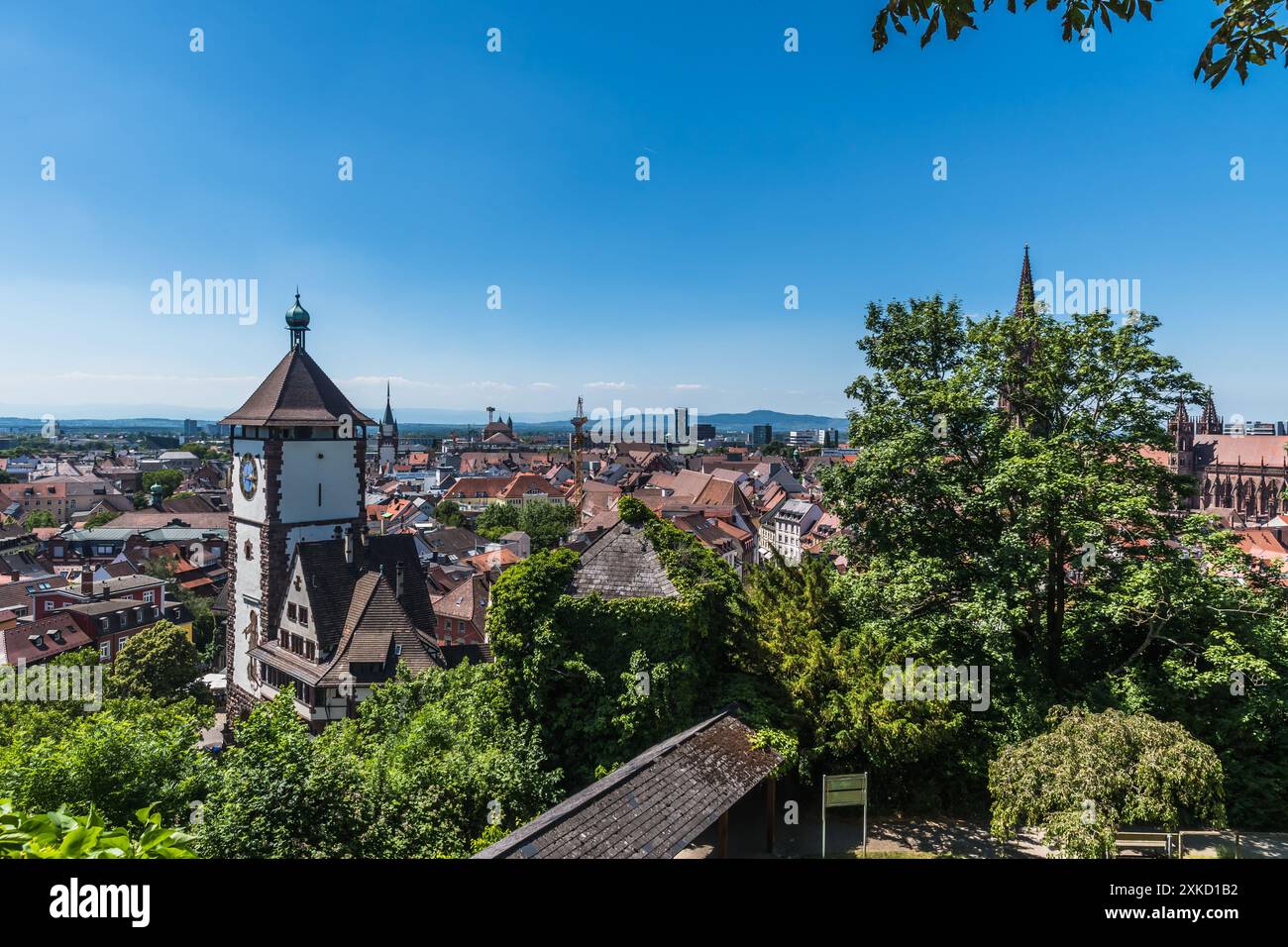 Aerial view city freiburg hi-res stock photography and images - Alamy