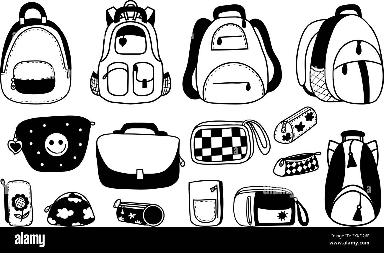 School backpacks, satchels, bag, pencil cases and school supplies ...