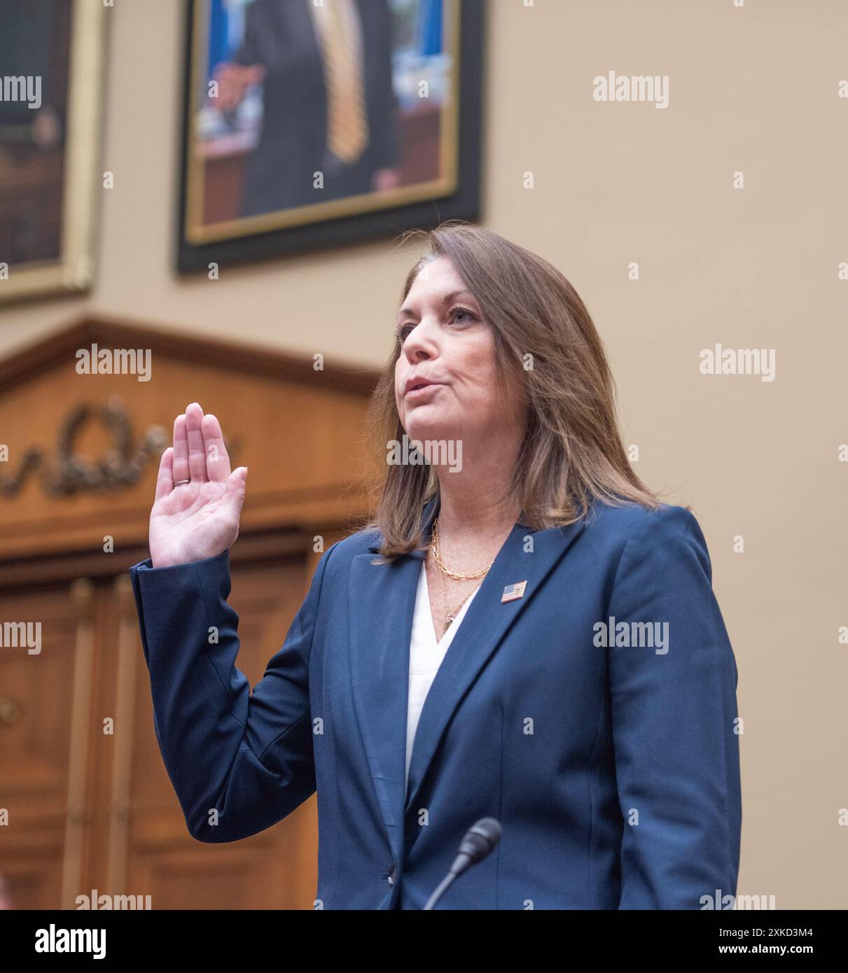 Washington DC. July 22,2024 USA: Kimberly Cheatle, the Director of the ...