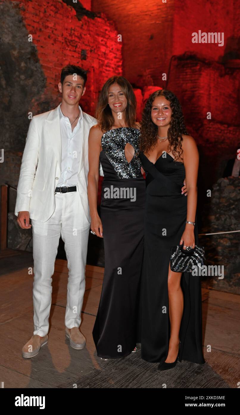 Taormina, Italy TAOMODA 2024 pre gala photocall In the photo:Sarah ...